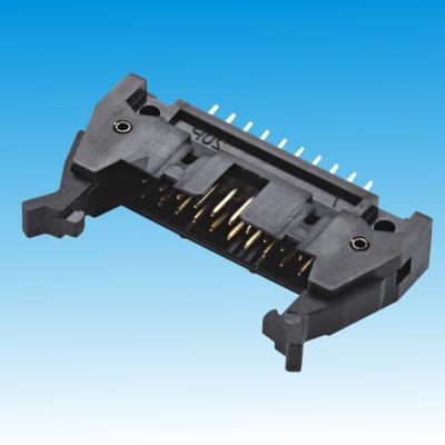中国 まっすぐなイジェクター2.54mmヘッダーのコネクター ポリエステル絶縁体材料 販売のため