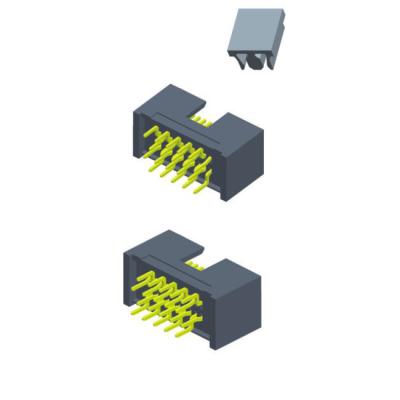 Китай Прямо соединитель заголовка коробки 1.27x2.54mm 500VAC 1.0AMP продается