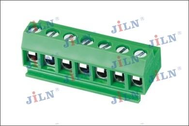 China Ni-Platerenpcb schroeven Eindblokken AC2000V 5.00mm Hoogte PA66 M2.5 Te koop