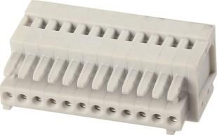 China Through Wall PCB Terminal Blocks Connectors 5.0mm Pitch Male 3P 5P JL8EDGKH for sale