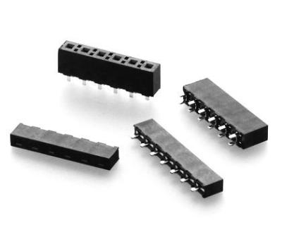 China PA6T Female Header Connector H8.89 Single Row Dip Type Tin Gold Plated LCP for sale