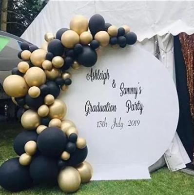 China 110pcs Balloon Arch Garland Kit Chrome Gold Latex Black Balloons Wedding,Party Birthday Balloons for sale