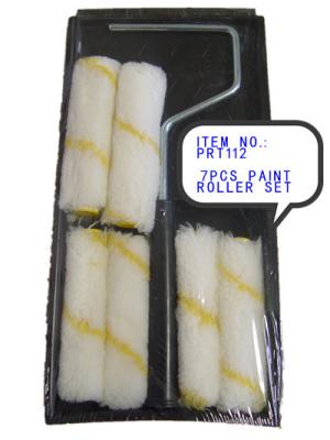 China 7pcs Paint Rollers Covers Durable Coating Roller Brush Wall Painting Tools Roller Sleeve for sale