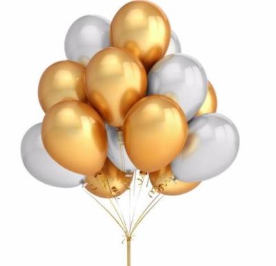 China 20pcs 12'' Gold Silver Black pink Latex Balloons Happy Birthday Wedding Party Decor Inflatable Air Globos Kids Supplies for sale