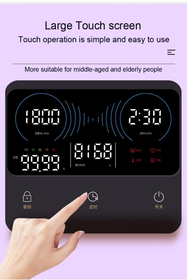 Hydrogen inhalation session in progress