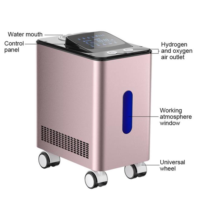 Close-up of hydrogen generator controls