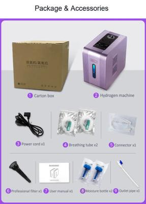 China 1800mL/Min Smart Hydrogen Inhalation Device With Platinum Coating for sale