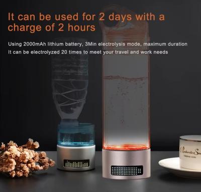 China Factory Wholesale Hydrogen Water Ionizer Machine Bottle Generator For Adult Weizi for sale