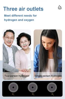 China 3000ml/min Hydrogen Inhalation Machine with 8000-10000 Hours Lifespan 8 Hours Timer and 2000±10 ml/min H2 Output for sale
