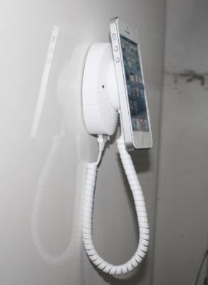 China COMER retractable Wall Mounted Brackets for Mobile Phone Alarm Locking Holder Kiosk for sale