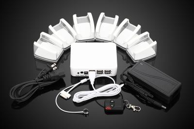 China COMER 6 USB ports Security counter display alarm host for Cell mobile phone and Tablet PC for sale