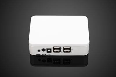 China COMER 4 USB port Smartphone Security Alarm Display Acrylic Stand Holder for sale