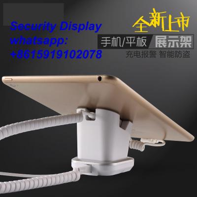 China COMER UNIVERSAL Powerful tablet cellphone secured counter display charging cord alarm sensor stand for sale