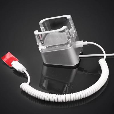 China COMER anti-theft cable locking system for smartphone alarm bracket with charging function for sale