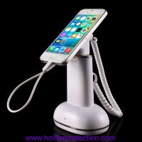 China COMER security desk display cable lock stand Anti-theft cell phone stands with charging function for sale