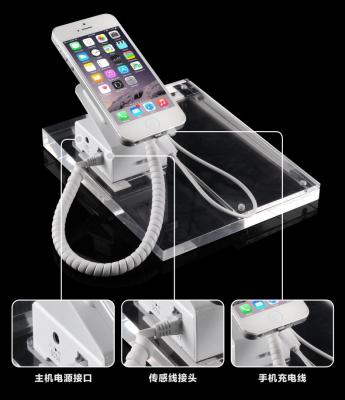 China COMER soporte de seguridad alarma antirrobo giratoria montajes de bloqueo para teléfonos celulares pantallas de base acrílica en venta