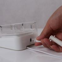 China COMER anti-theft cable locking devices security tablet alarm locker stands for sale