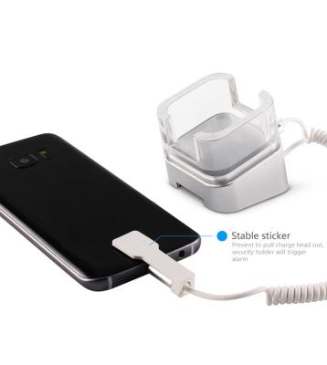 China COMER security cable mobile charger holder cell phone display security system for mobile phone accessories stores for sale
