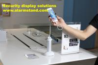 China COMER cable lock alarm security tabletop display handphone stand holders for sale