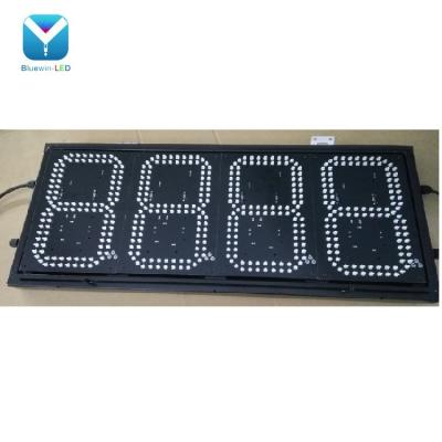 China 8 10 12 16 18 20 24inch Outdoor IP65 8888 Gas station led price sign for sale