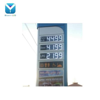 China Hotcake REGULAR Blue Color 4 Digits 7 Segment Electronics Scoreboard Wireless Gas Station LED Price Sign LED Open Sign for sale