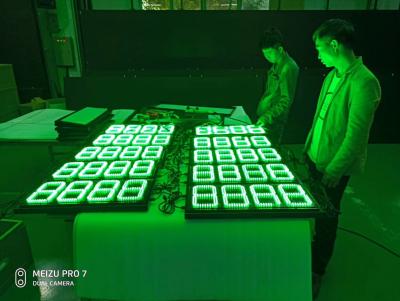 China Digital led price number display board for pylon gas station sign for sale