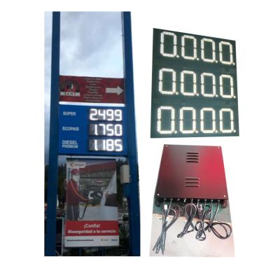 China Outdoor 8inch 12inch 888.88 Gas Station Led Price Board For Petrol Station Display for sale