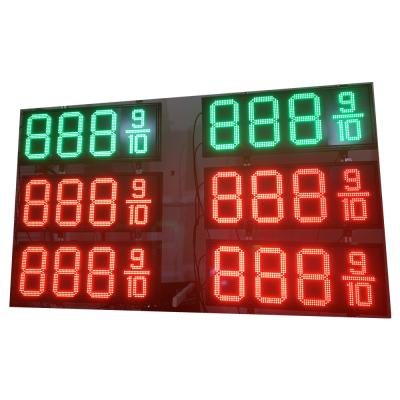 China 8.88 9/10 USA Led Gas Price Sign changer /numeric board/station panel/ seven segment screen for sale