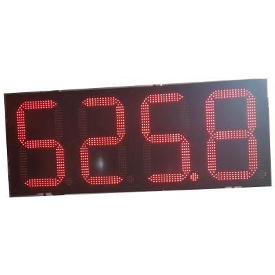 China Outdoor 12inch 7 segment led price board for petrol station display for sale