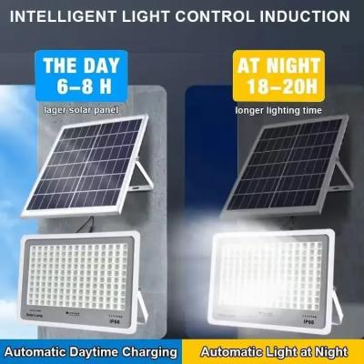 China High Brightness 50w Solar Flood Light 4 In One LED Beads Security Lights With Solar Panel for sale