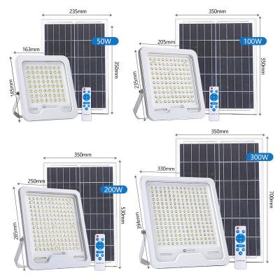 China Automatic Warm White Solar Flood Light 400W Landscape Flood Light Solar for sale