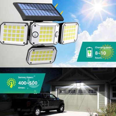 China Solar Powered Motion Sensor Flood Lights Outdoor Waterproof Solar LED Floodlight for sale