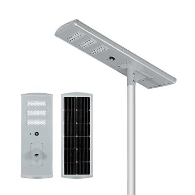 China IP65 Waterdichte 90W Solar LED Straatlantaarn, Buiten Aluminium Behuizing Geïntegreerde Volledige DC Voeding Straatlantaarn Te koop