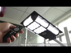 Bewegingssensor Zonnestraatlicht 100W Zonne-aangedreven straatlicht met automatische intensiteitscontrole