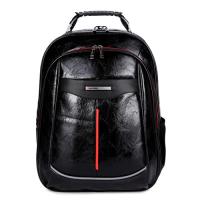 China Comfortable Outside Leather Backpack Bag , Durable Leather Laptop Backpack for sale