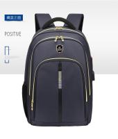 China Daily Use Large Zipper Backpack , Customized Logo Three Zipper Backpack for sale