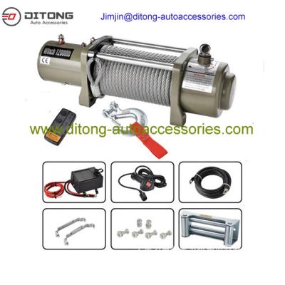 China 4x4 12000lbs wireless heavy duty electric winches 12v/24v for sale