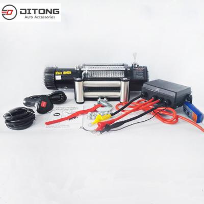 China 4x4 16000lbs 7248kg electric winch machine/electric winch 240v/portable electric winch for sale
