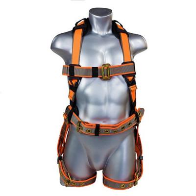 China Full body safety harness with 1 D rings 6 ponits adjustable for sale