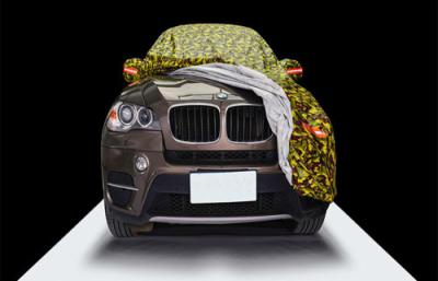 China Camouflage PEVA Add Cotton Fabric SUV Car Covers for sale