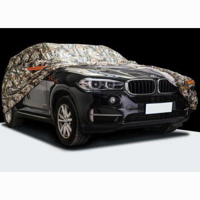 China PU Coated Camouflage PEVA Add Cotton Fabric SUV Car Covers for sale