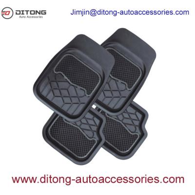 China Black Practical PVC Car Floor Mats for sale