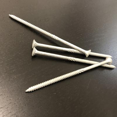 Cina Le viti di legno T17 della costruzione 150mm hanno galvanizzato la testa esagonale che C4 il Decking avvita con la godronatura in vendita