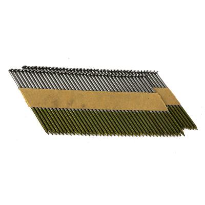 China Pregos de quadro grampeados 90mm POR EXEMPLO 12u 90mm Ring Strip For Nail Gun da cabeça de 34 graus à venda