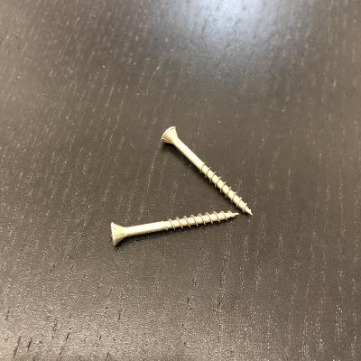 China A cruz amarela do zinco de M2.5x35mm Recessed o parafuso principal escareado para o cartão à venda