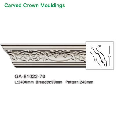 China 2017 newly polyurethane foam crown cornice moulding for sale