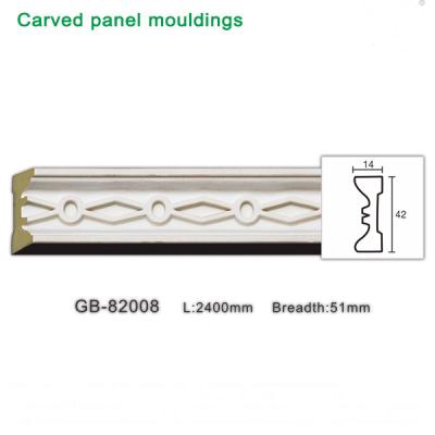 China Good Quality White Polyurehtane Panel moulding for restaurant wall decoration for sale