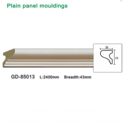China Manufacturer plain panel moulding 2400mm white decorative ceiling cornice for sale