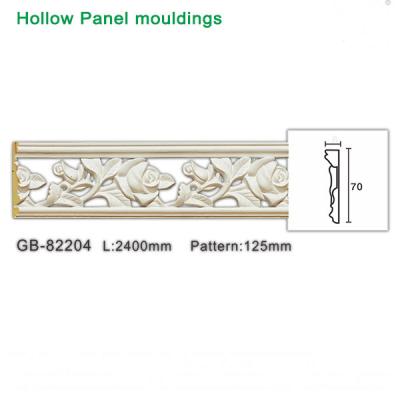China Factory Price Polyurethane Hollow Crown Mouldings PU Interior Moulding GB-82204 for sale
