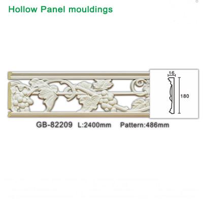 China Grape design polyurethane foam White hollow moulding for light through for sale
